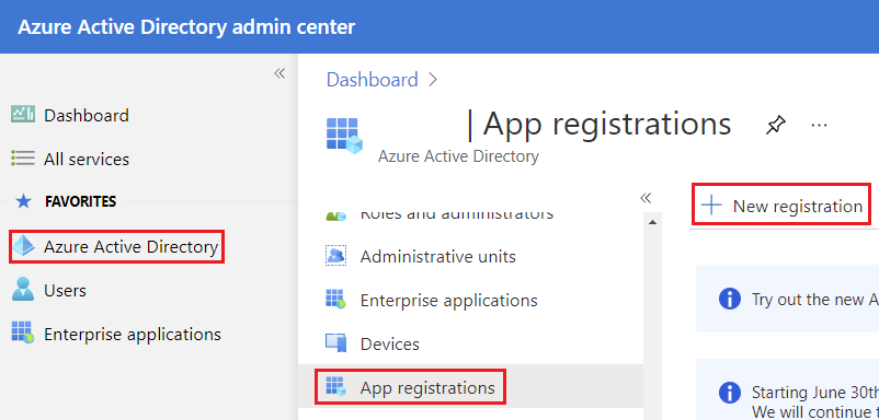 Creating a Project in Azure Active Directory Admin Center|Documentation