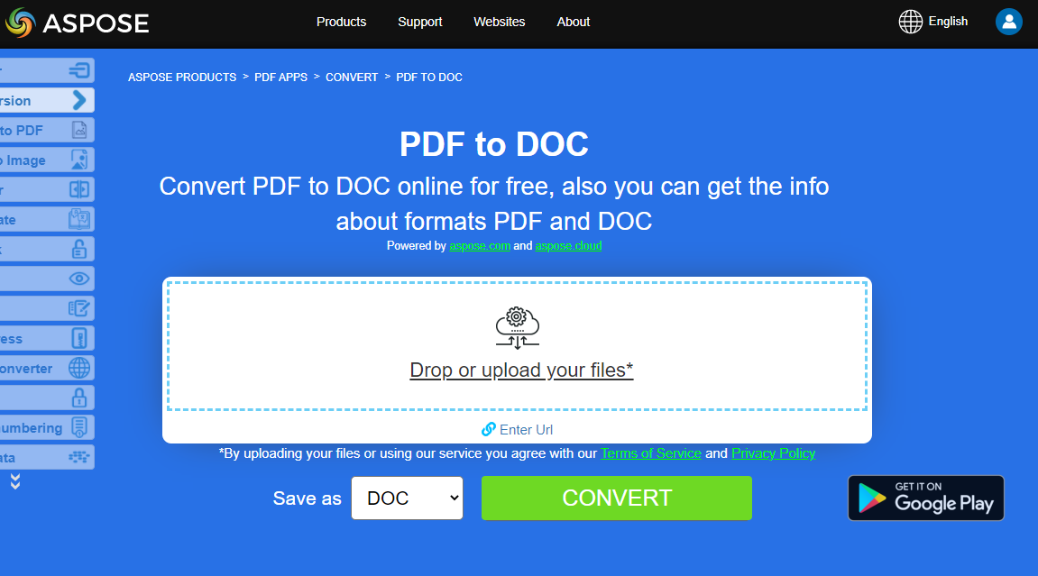 Convert PDF To Microsoft Word Documents In C Aspose PDF For C 